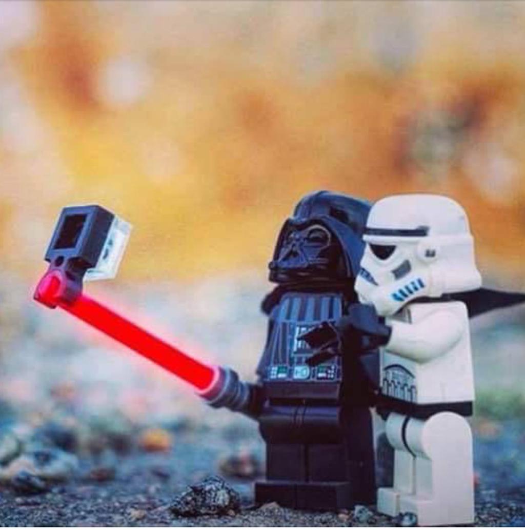 Darth Vader with a Selfie Stick made out of Lego because Sunday ...